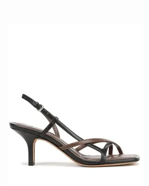 Vince Lilian Slingback Sandals - Black/cedar Brown
