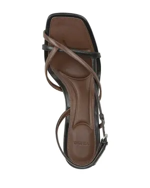 Vince Lilian Slingback Sandals - Black/cedar Brown