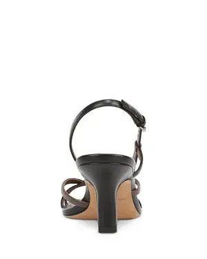 Vince Lilian Slingback Sandals - Black/cedar Brown