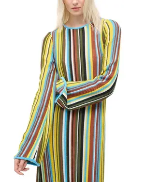 Staud Lorena Stripe Dress