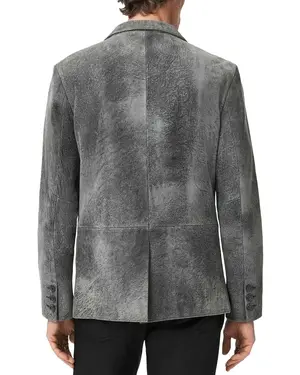 John Varvatos Winston Two Button Leather Jacket