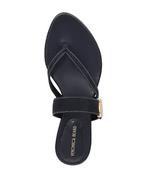 Veronica Beard Salva Dash Flat Sandals - Navy