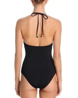 Staud Laird One Piece Swimsuit - Black