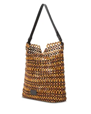 Staud Drift Wood Bead Shoulder Bag