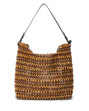 Staud Drift Wood Bead Shoulder Bag
