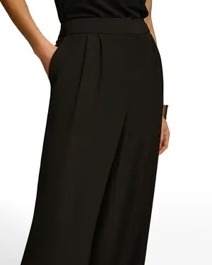 Donna Karan New York Plyr Torw Trousers - Black