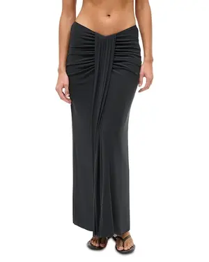 Staud Soraya Skirt Swim Cover-up - Black