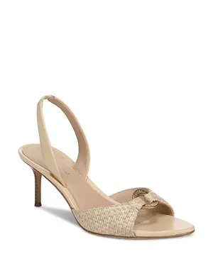 Veronica Beard Tia Slingback Sandals - Natural