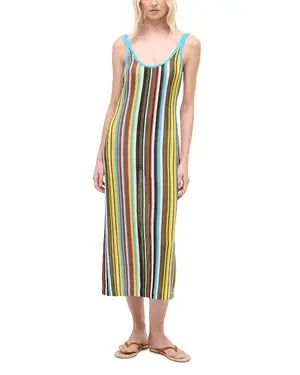 Staud Jessica Dress Swim Cover-up - Skate Stripe
