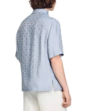 Sandro Jacquard Cross Shirt - Misc