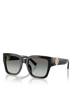 Tory Burch Square Sunglasses, 52mm - Black