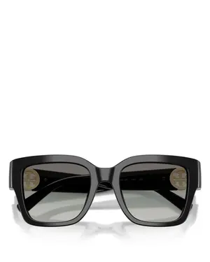 Tory Burch Square Sunglasses, 52mm - Black
