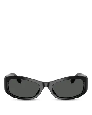 Tory Burch Rectangular Sunglasses, 55mm - Black