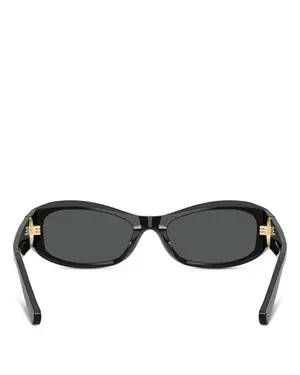 Tory Burch Rectangular Sunglasses, 55mm - Black