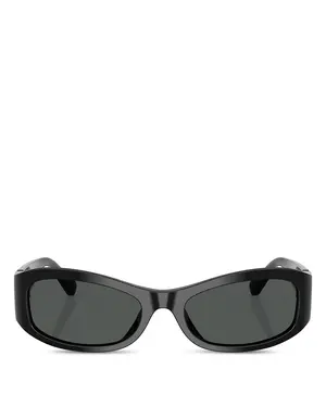 Tory Burch Rectangular Sunglasses, 55mm - Black