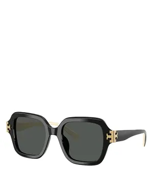 Tory Burch Square Sunglasses, 51mm - Black