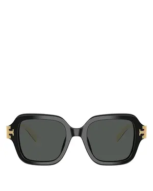 Tory Burch Square Sunglasses, 51mm - Black