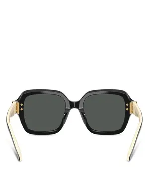 Tory Burch Square Sunglasses, 51mm - Black