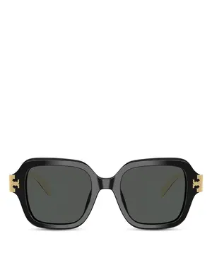 Tory Burch Square Sunglasses, 51mm - Black