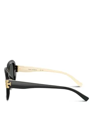 Tory Burch Square Sunglasses, 51mm - Black