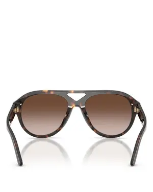 Tory Burch Aviator Sunglasses, 55mm