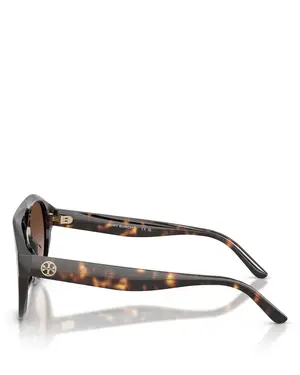 Tory Burch Aviator Sunglasses, 55mm