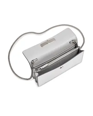 Valentino Garavani Vlogo Leather Wallet On Chain