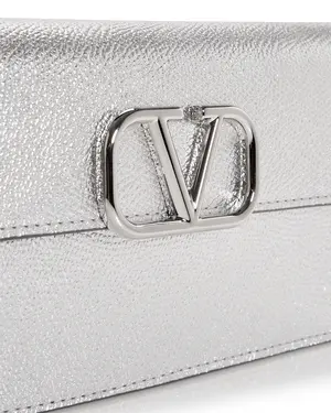 Valentino Garavani Vlogo Leather Wallet On Chain