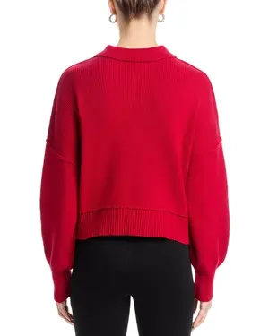 Aqua Long Sleeve Drop Shoulder Sweater