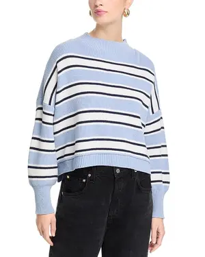 Aqua Stripe Drop Shoulder Sweater Exclusive