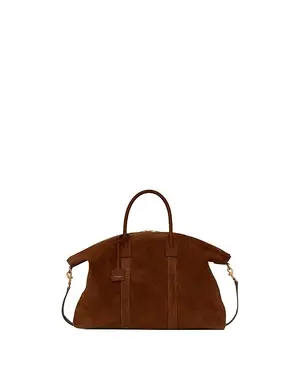 Saint Laurent Bowling Tote Bag - Tan Brown