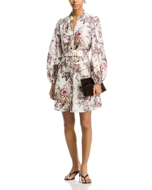 L'Agence Kiersten Floral Print Dress