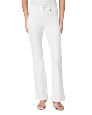 Paige Laurel Canyon High Rise Bootcut Pants - Tonal Ecru