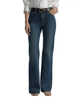 A.L.C. The 347 High Rise Flare Jeans - Dark Classic Blue