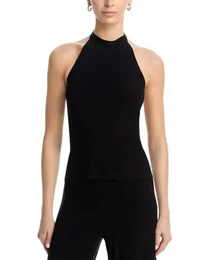 Norma Kamali Halter Top - Black