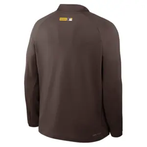 Nike San Diego Padres Authentic Collection Half-zip Top - Brown