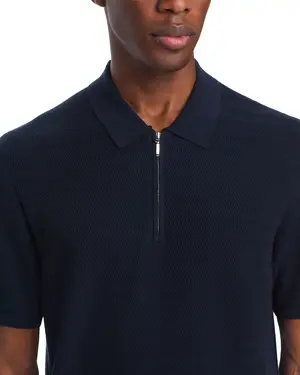 Bloomingdale'S Chevron Quarter-zip Sweater Polo