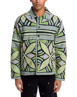 KARTIK RESEARCH Godhadi Printed Quilted Jacket
