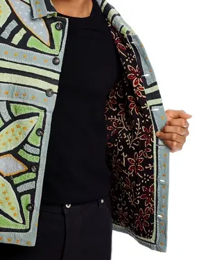 KARTIK RESEARCH Godhadi Printed Quilted Jacket