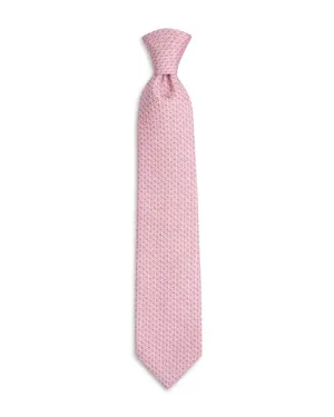 FERRAGAMO Gancini Link Neck Tie - F. Rosa