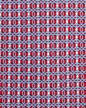 FERRAGAMO Gancini Link Neck Tie - F. Rosso