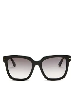 TOM FORD Selby Square Sunglasses, 55mm - Black
