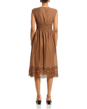Rails Roxanne Embroidered Hem Dress - Espresso