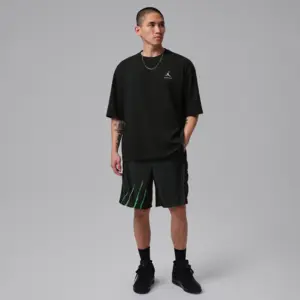 JORDAN Brooklyn Cat Scratch Shorts - Black