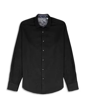 Robert Graham Hudson Long Sleeve Woven Shirt - Black