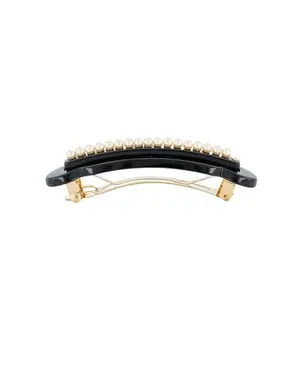 Alexandre De Paris Lineature Pearls Acetate Barrette