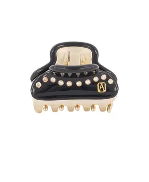 Alexandre De Paris Vendome Small Crystal Hair Claw Clip - Black