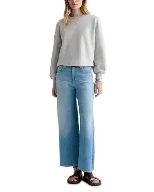 Ag Saige Mid Rise Wide Leg Ankle Jeans - Expedition