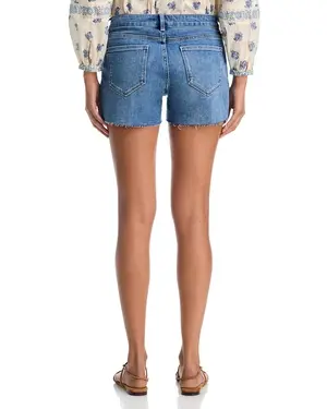Aqua Cutoff Denim Shorts - Medium Wash