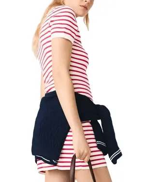 Maje Striped Polo Shirt Dress